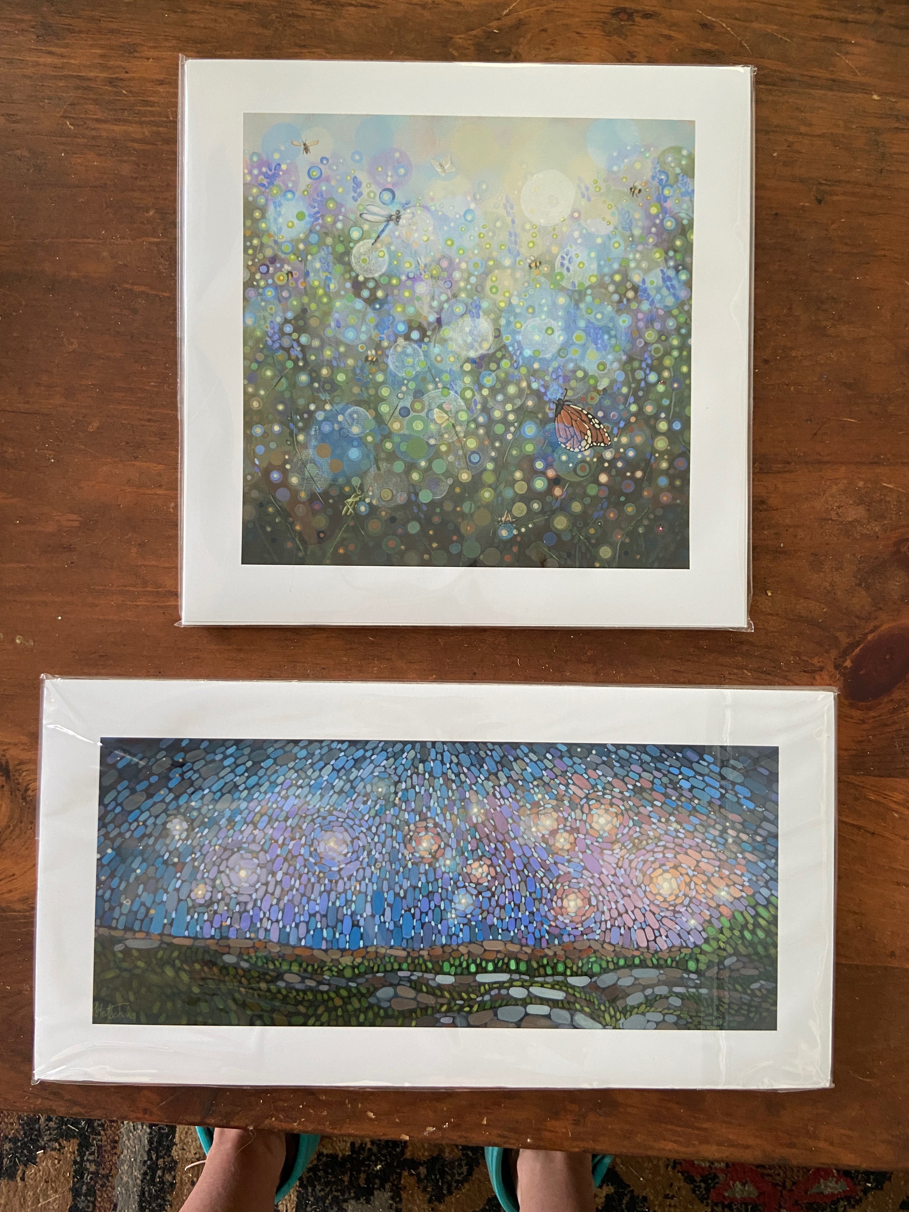 Paper Prints – Colors in Space - Art by Kristen Pobatschnig